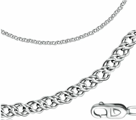 Браслет-цепочка, серебро, 925 проба