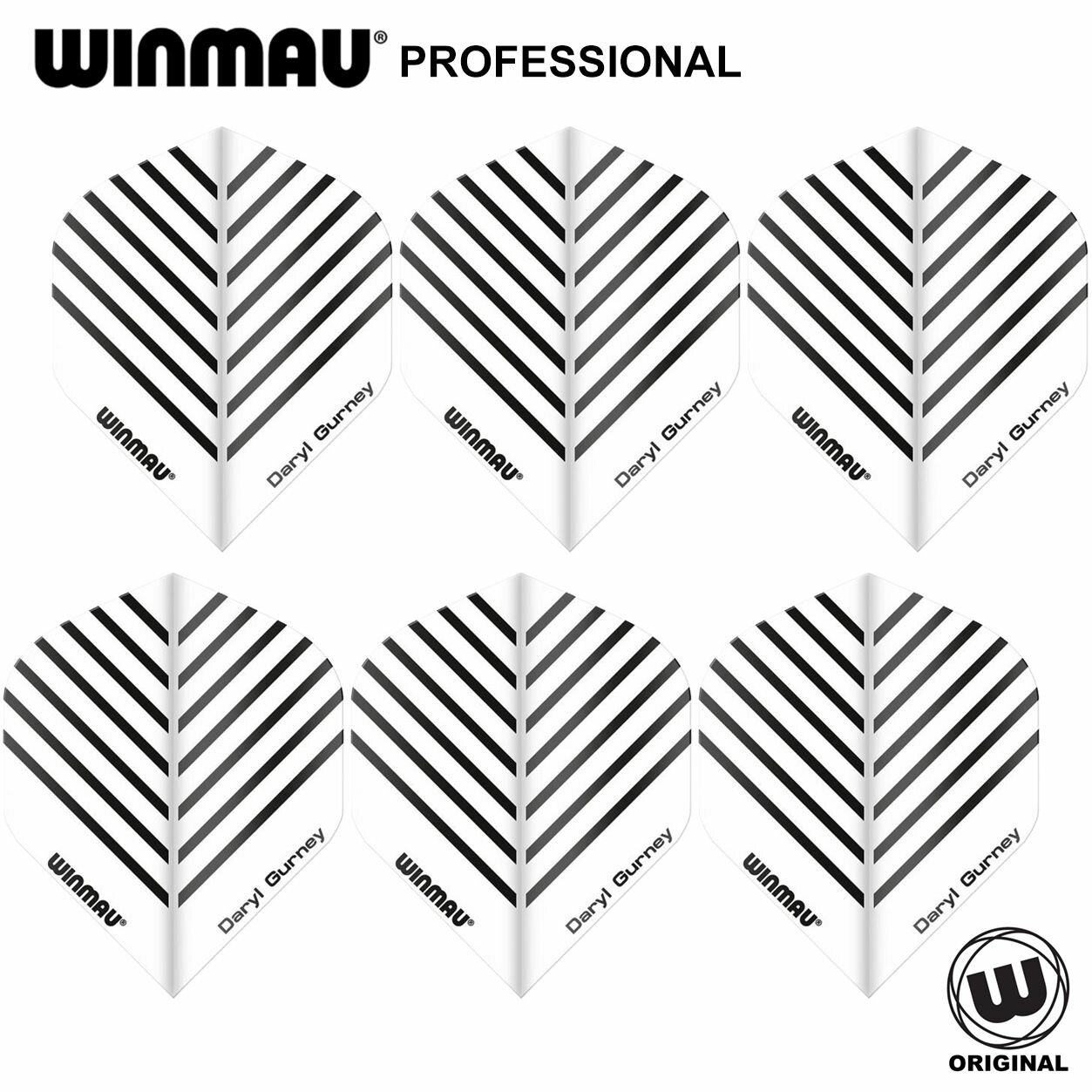 Профессиональные оперения 6шт Winmau Specialist (6800.155) Daryl Gurney. Для дротиков Дартс.