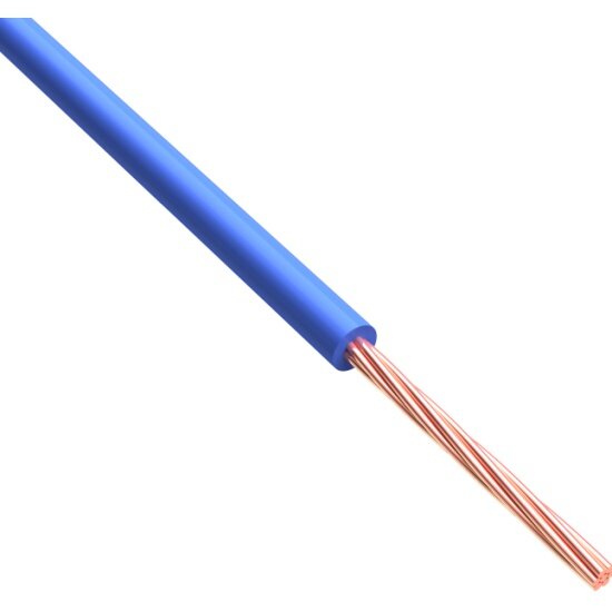 Провод Rexant ПГВА 1х0,75 кв. мм, синий (бухта 200 м)