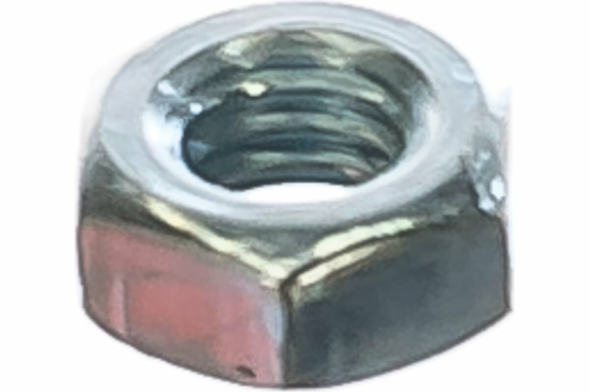 Tech-Krep Шестигранная гайка DIN 934 оцинкованная M4, 500 шт в коробке 105245