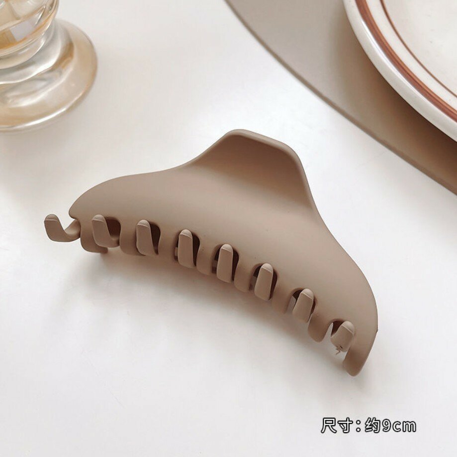 Заколка-фиксатор "Акулья пасть", женская, цвет 14# Дуга, цвет хаки