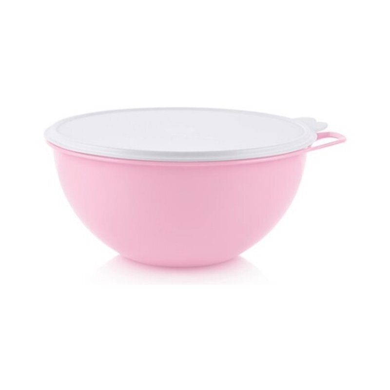 Чаша Милиан 7,8 л розовая Tupperware хрустящие малосольные огурцы, квашенная капуста, тесто за 30 минут