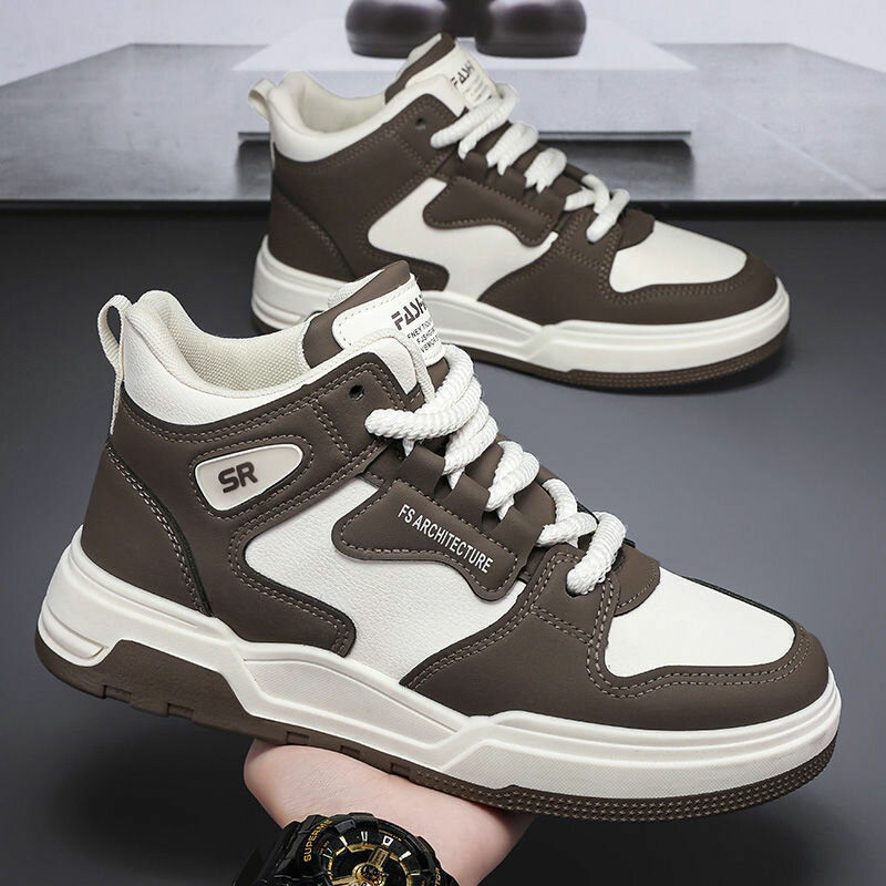 LUO Кеды Мужчины Лето Дыхающие Антискользящие Ткань/ZB11 brown