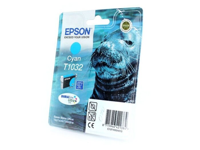 Картридж EPSON T1032 голубой