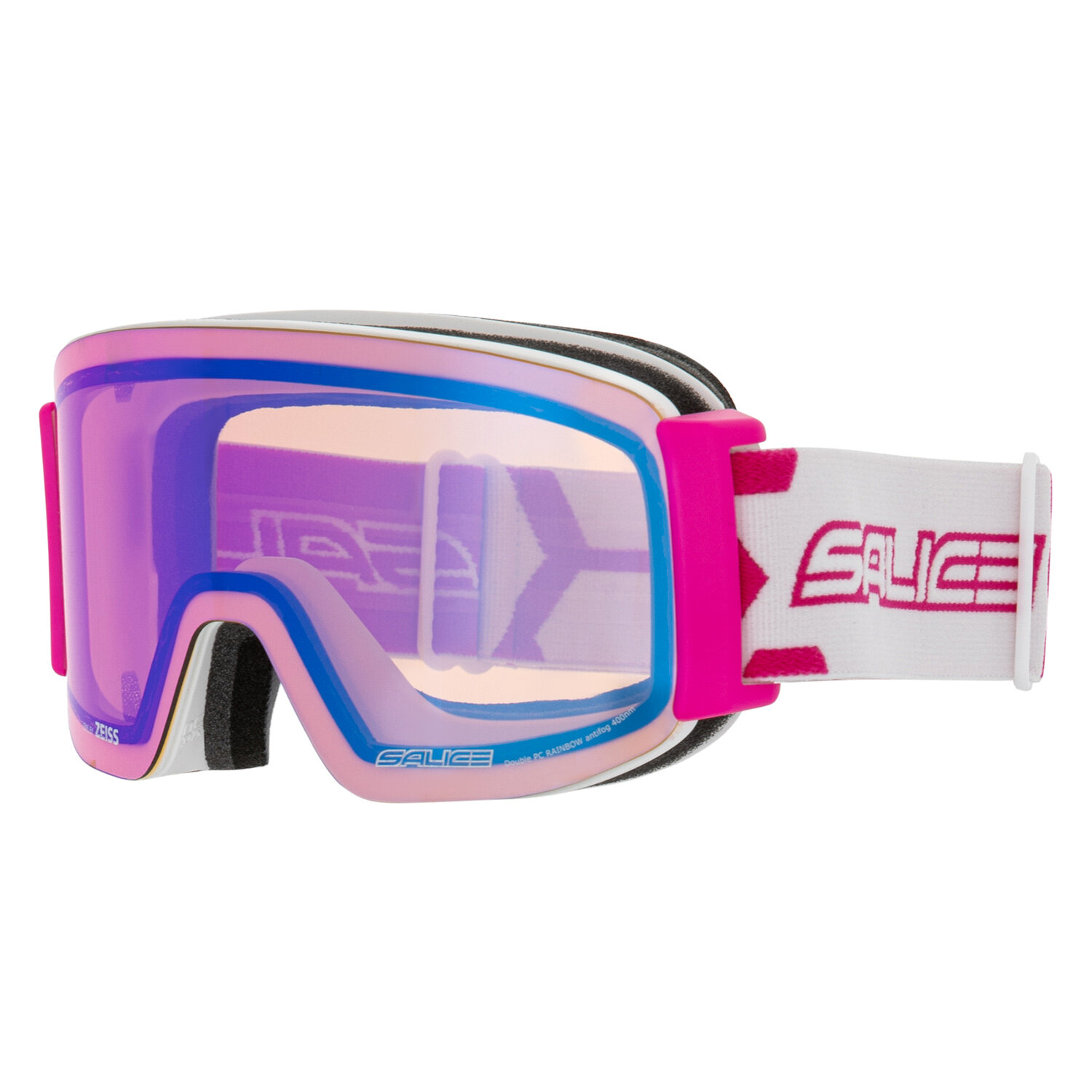 Маска горнолыжная Salice 102DARWF White-Purple/Darw Radium S2
