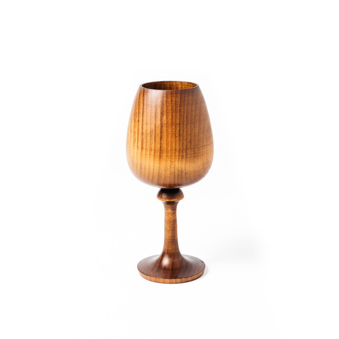 Деревянный бокал, фужер для вина из древесины кедра. G8
