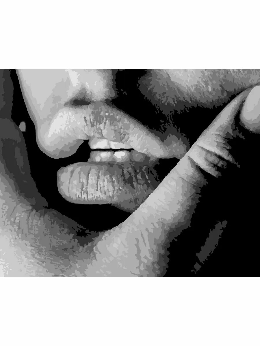 Картина по номерам губы