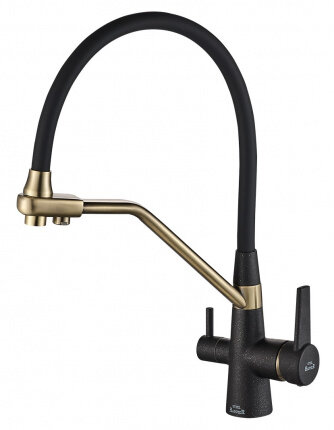 Смеситель для кухни Steel Hammer SH 903-6 Black BR