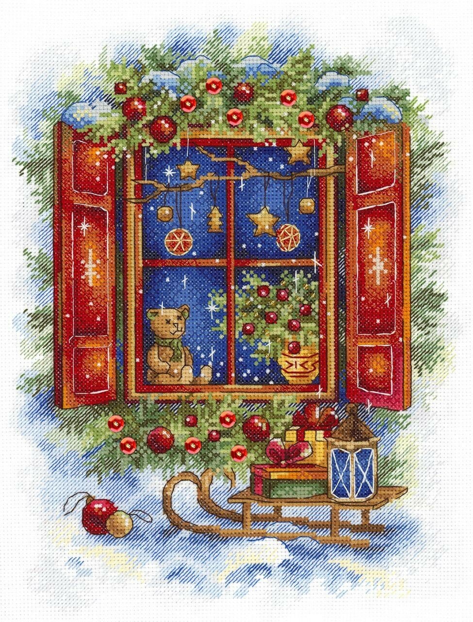 Вышивка В ожидании праздника 19x26 см.