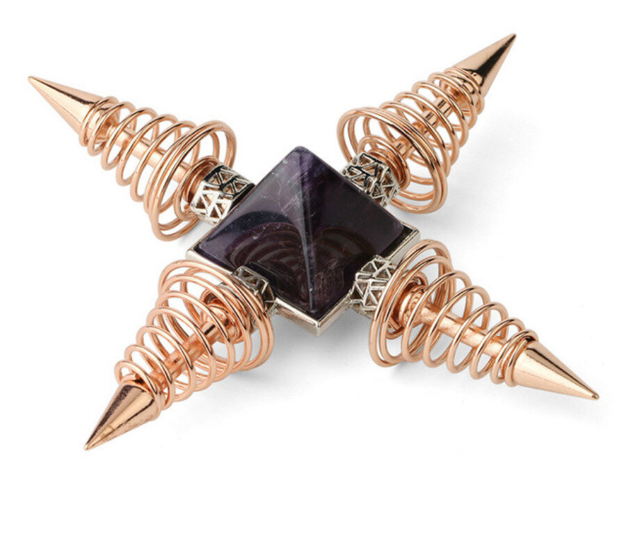 Энергетическая пирамида Натуральный Аметист Настройка чувств