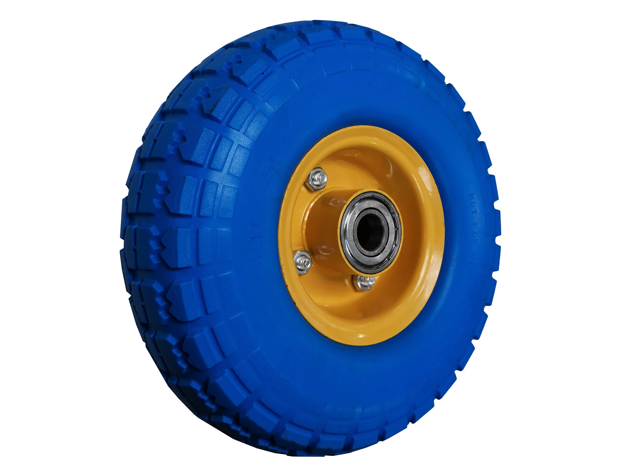 Колесо пенополиуретан PU-1800-4/5 (EW-1800-4/5) (под ось 20мм 6204, синий)