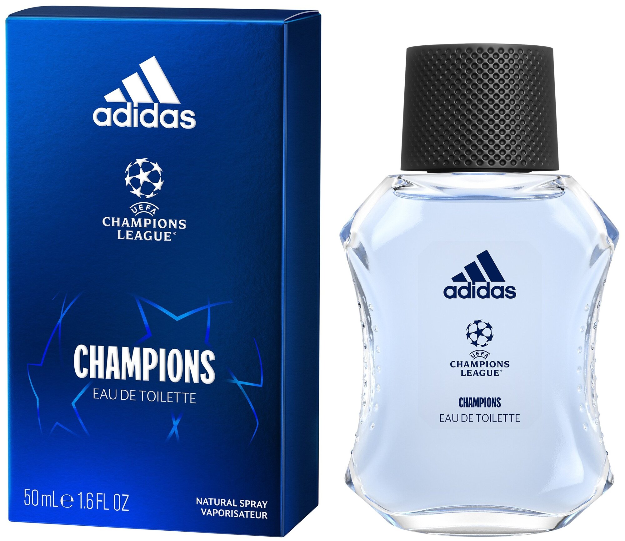 Туалетная вода Adidas "UEFA Champions League Champions Edition", мужская, древесно-пряная, 50мл