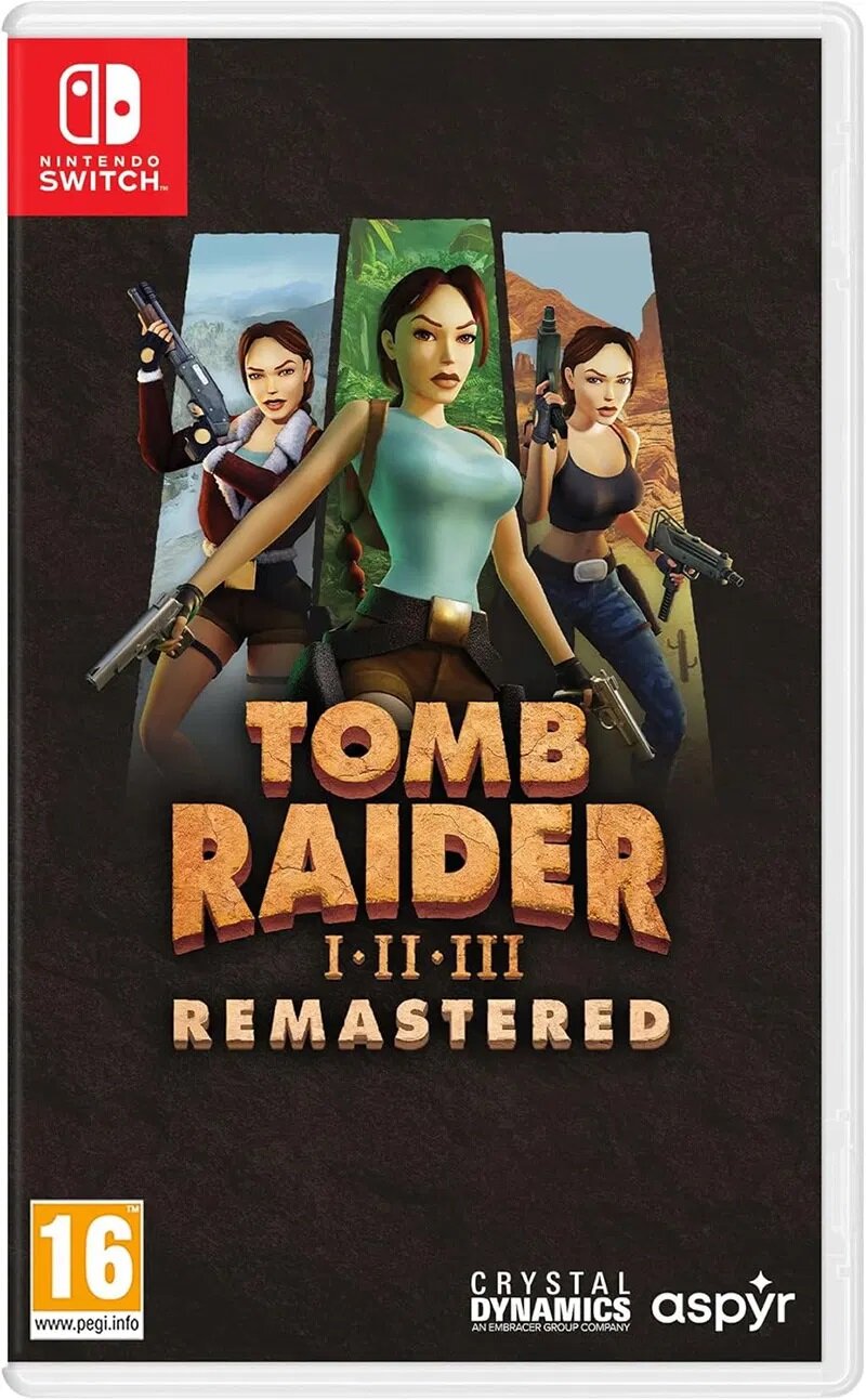 Tomb Raider I-III Remastered (русская версия) (Nintendo Switch)