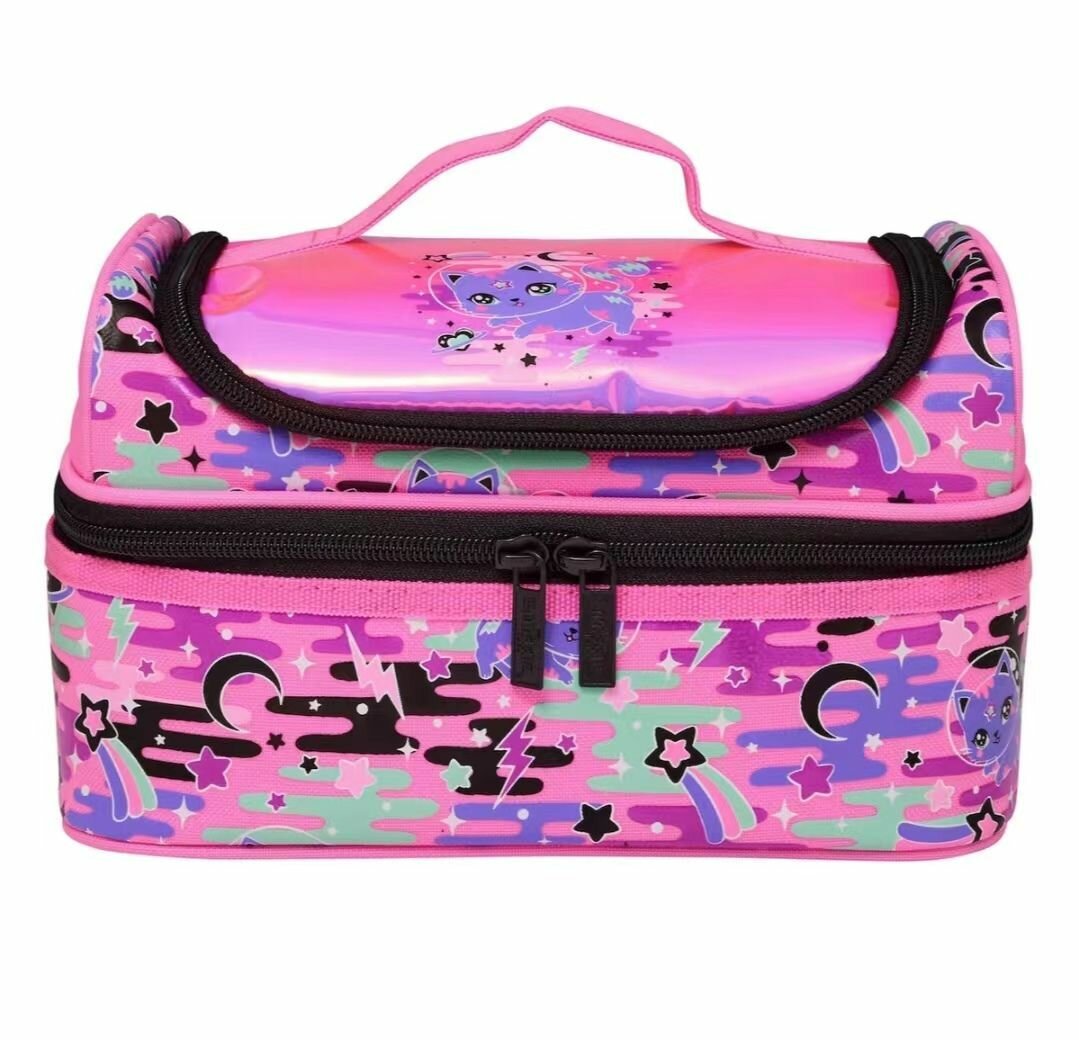 Smiggle Космический кот Двойная изолированная сумка для ланча