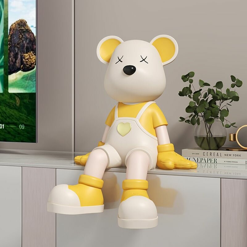 Подставка для телевизора в гостиной, жестокий медведь, сидячая поза, украшение/медведь любви, статуя