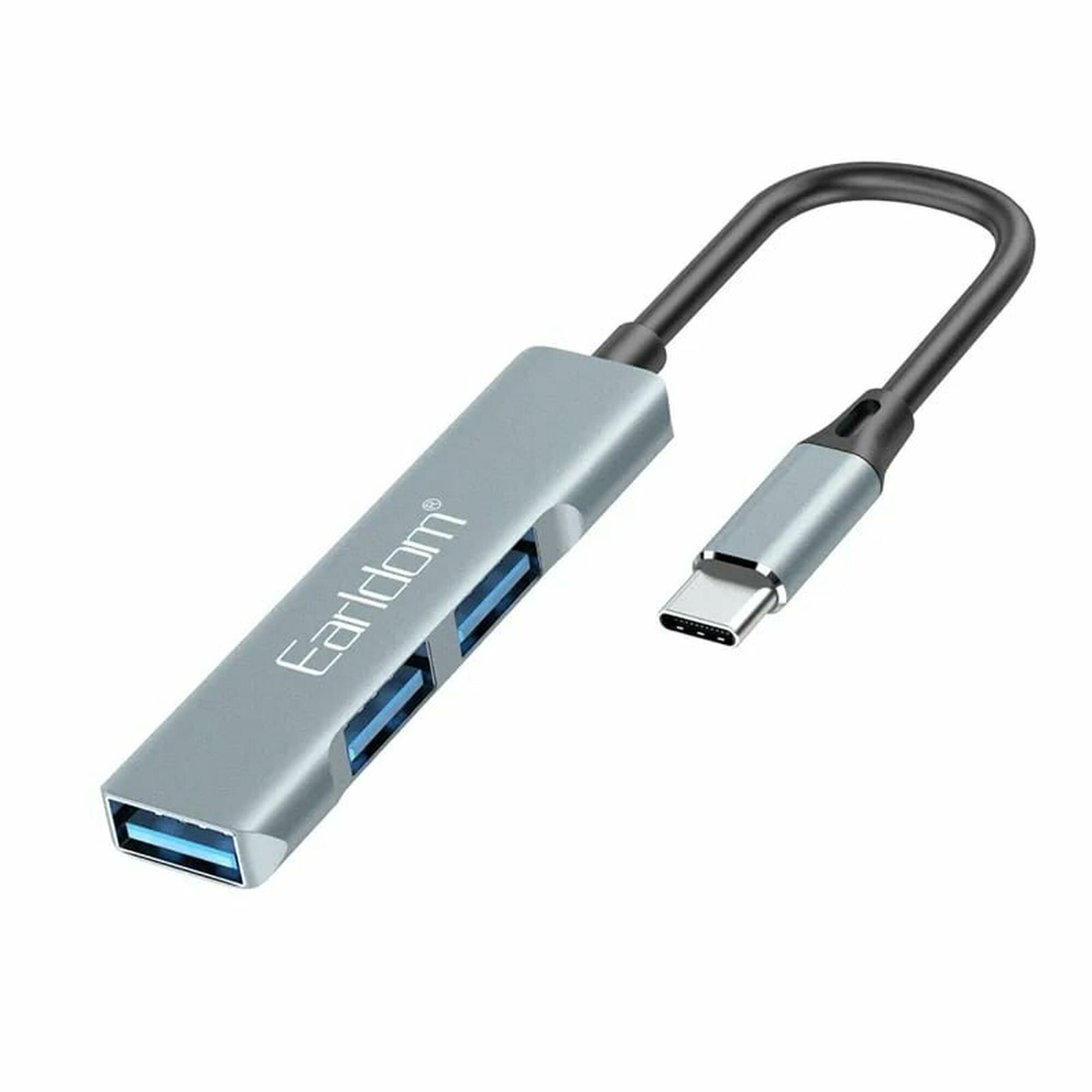 Хаб USB-C 3 x USB 3.0 Earldom разветвитель для подключения периферийных устройств ET-HUB10