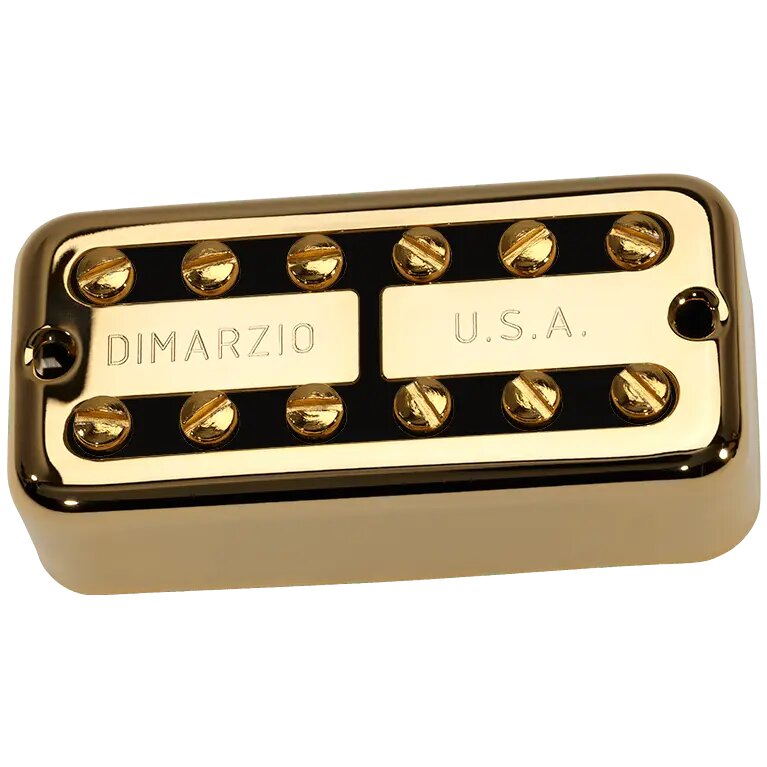 Звукосниматель для электрогитары DiMarzio DP292FGBK New'Tron Bridge Gold Black