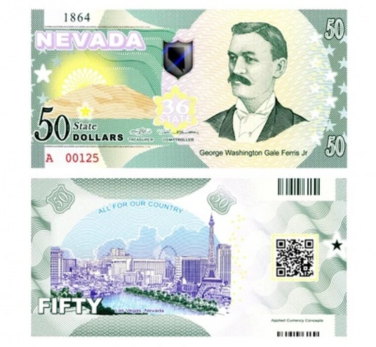 50 долларов 2016 Nevada, США, фэнтези, сувенирная копия, банкноты и купюры редкие коллекционные