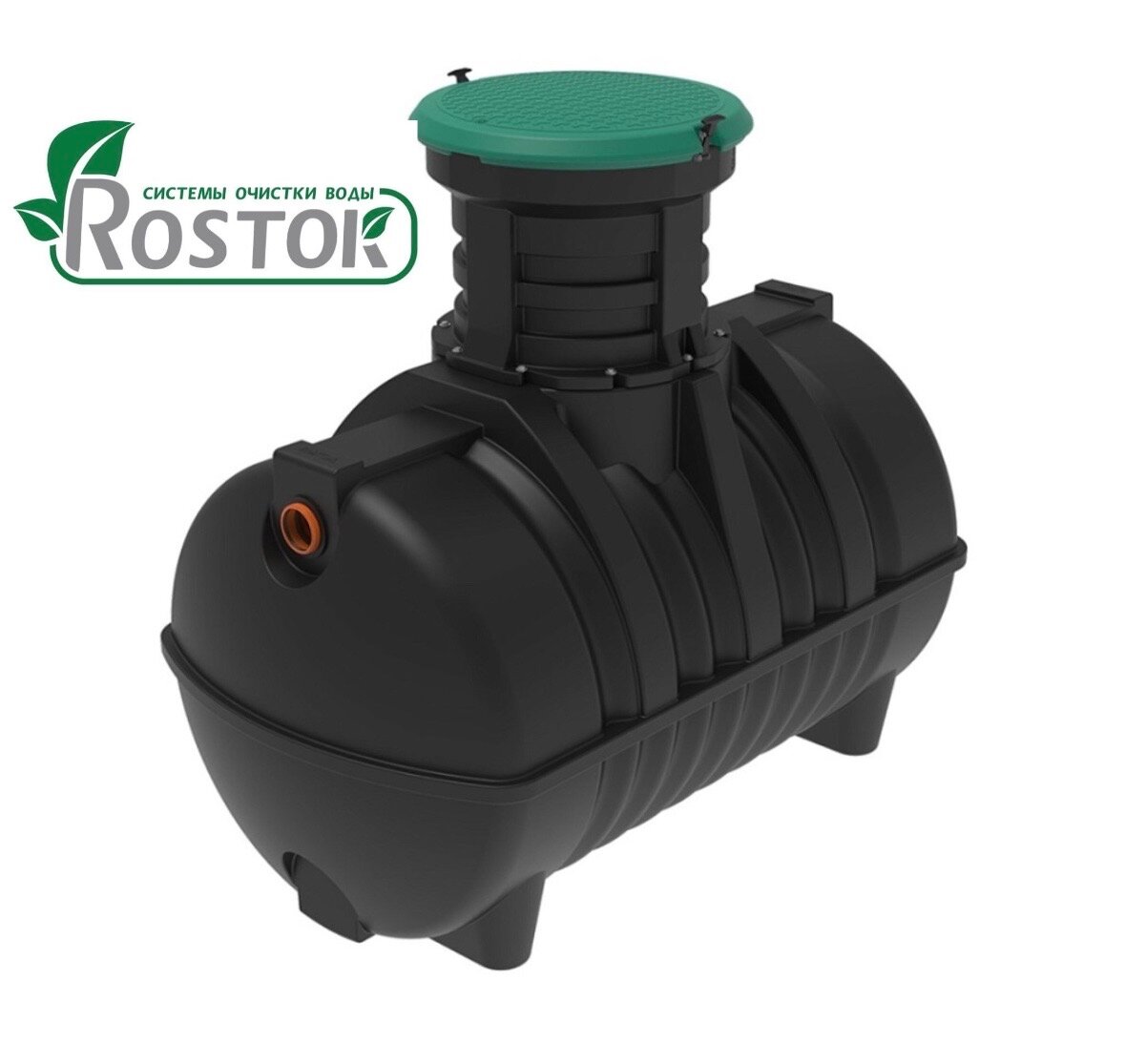 Септик Rostok "Ground"6, с почвенной очисткой, 1000 л/сут, до 6 чел, вертикальный с горловиной, 600 мм