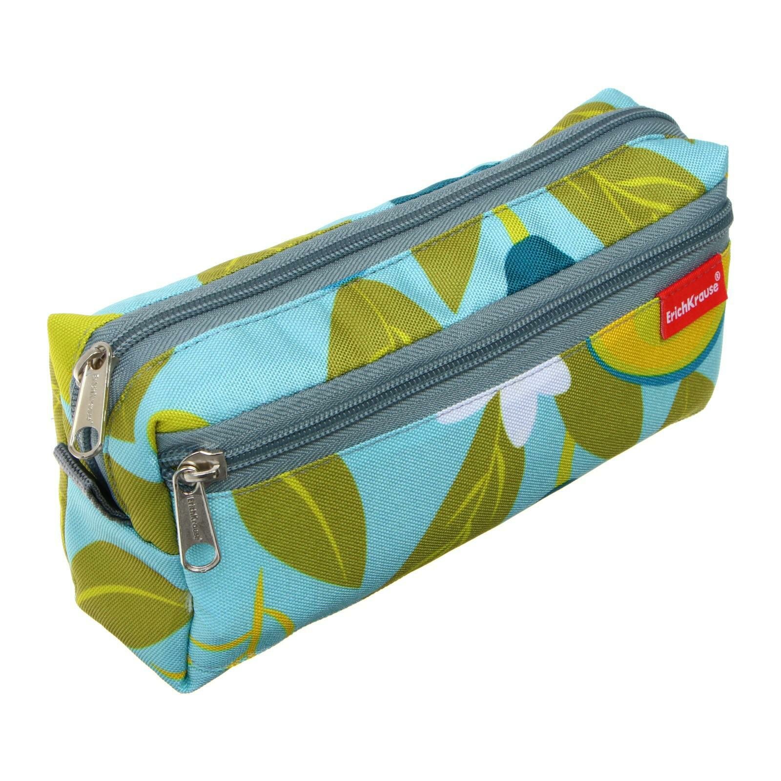 Пенал мягкий, 2 отделения, объемный, 100 х 210 х 50 мм, Erich Krause