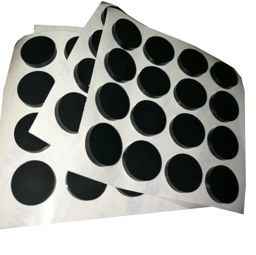 Силиконовые бамперы для мебели 4.5-179 мм черные 8.5x1.5mm 10Pcs