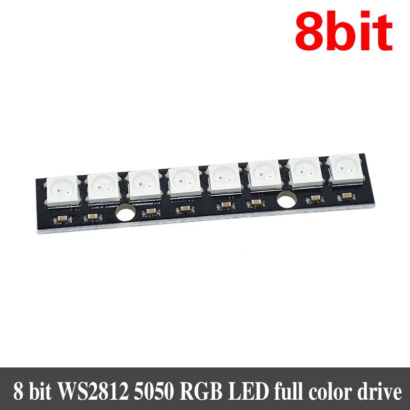 8-канальная RGB LED панель WS2812 5050, 8 бит