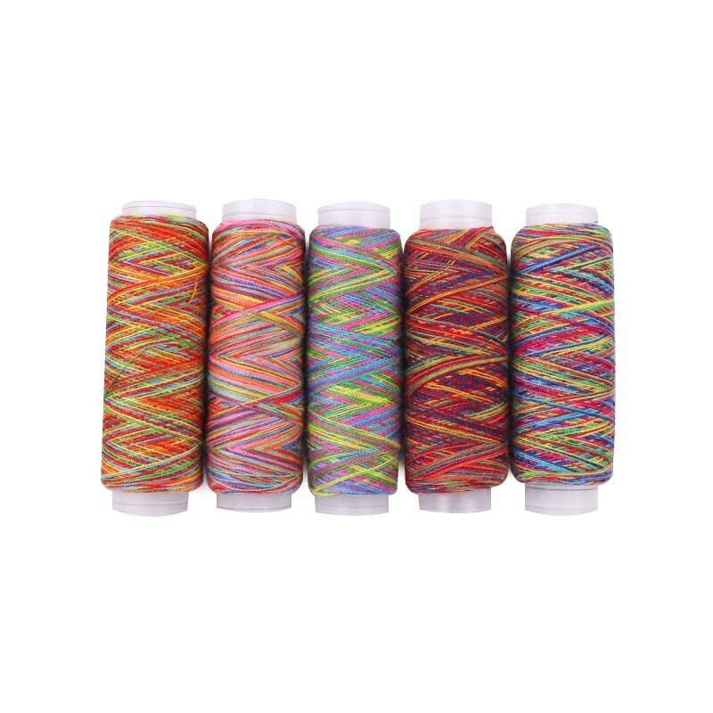 Черно-белая швейная нить 40s/2 Швейные инструменты Принадлежности для квилтинга Полиэстеровые швейные нитки Нитки для ручного шитья для швейной машины