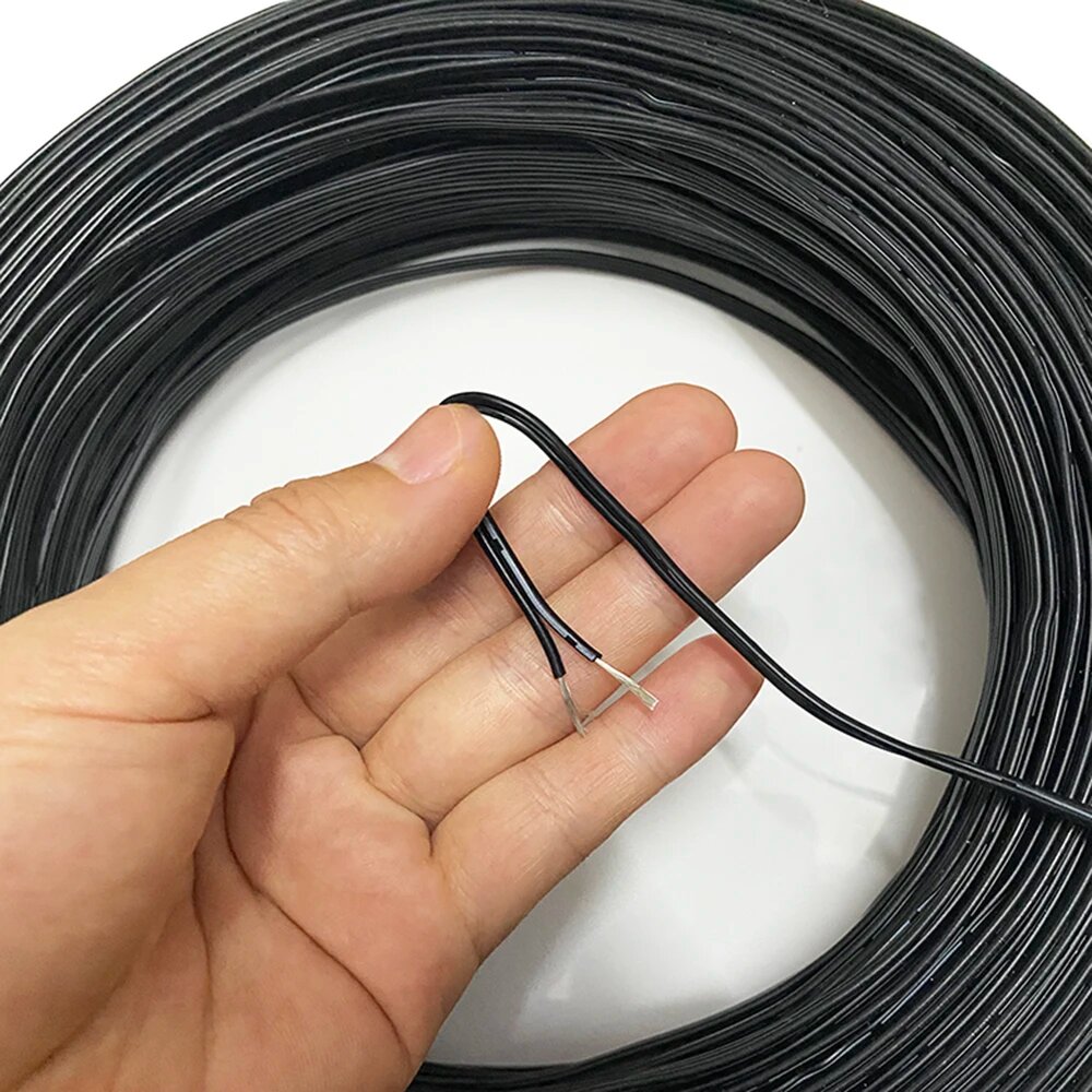 Силиконовый кабель Sincelian 22AWG/24AWG/26AWG/28AWG/30AWG 2-х жильный черный/белый 2/5/10/20 м 24AWG 2P, 20 m