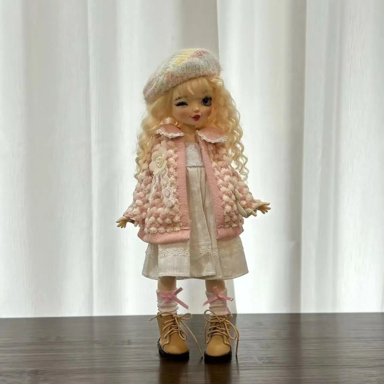 Комплект одежды для куклы BJD 30 см, бежевый