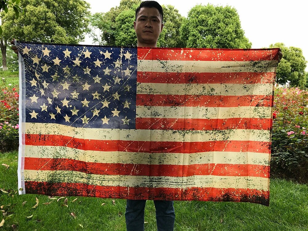 SKY FLAG 3x5 футов США винтажный полиэстер