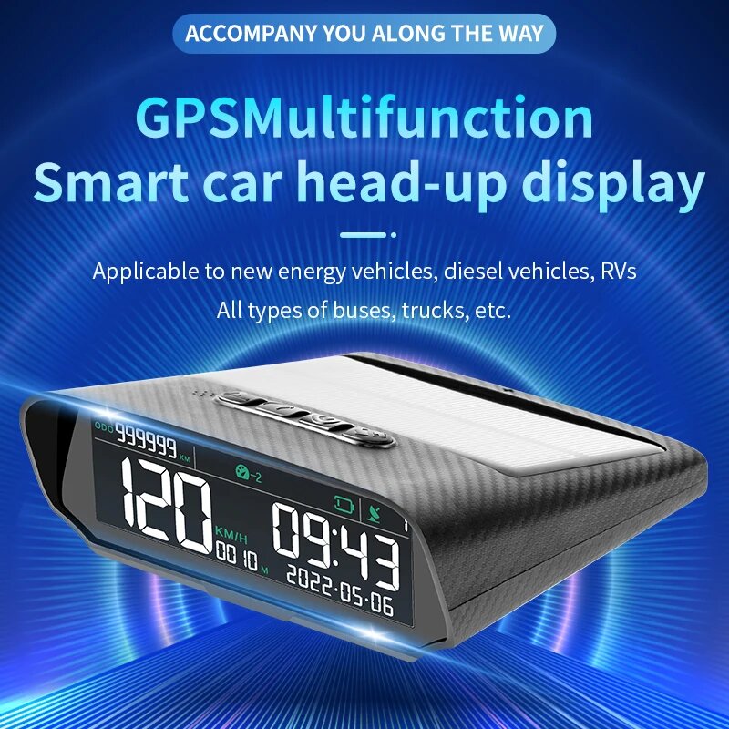 Многофункциональный Умный GPS HUD-дисплей Для Автомобиля - ЖК-спидометр, Одометр, Альтиметр, Автомобильная Электроника X100