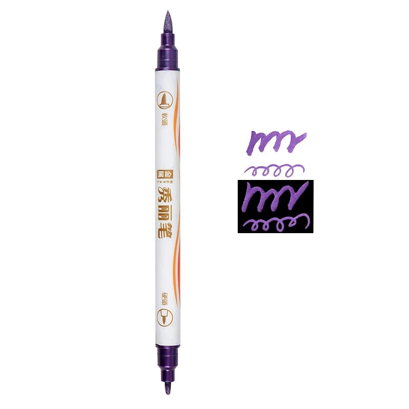 Металлические маркеры HOPK 10 цветов Сиреневый, 1Pcs purple