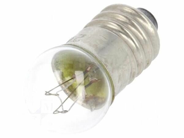 Лампочка BRIGHTMASTER LAMP EK/24/100 миниатюрная, E10, 24ВDC, 100 мА, колба сферическая, 2,4 Вт