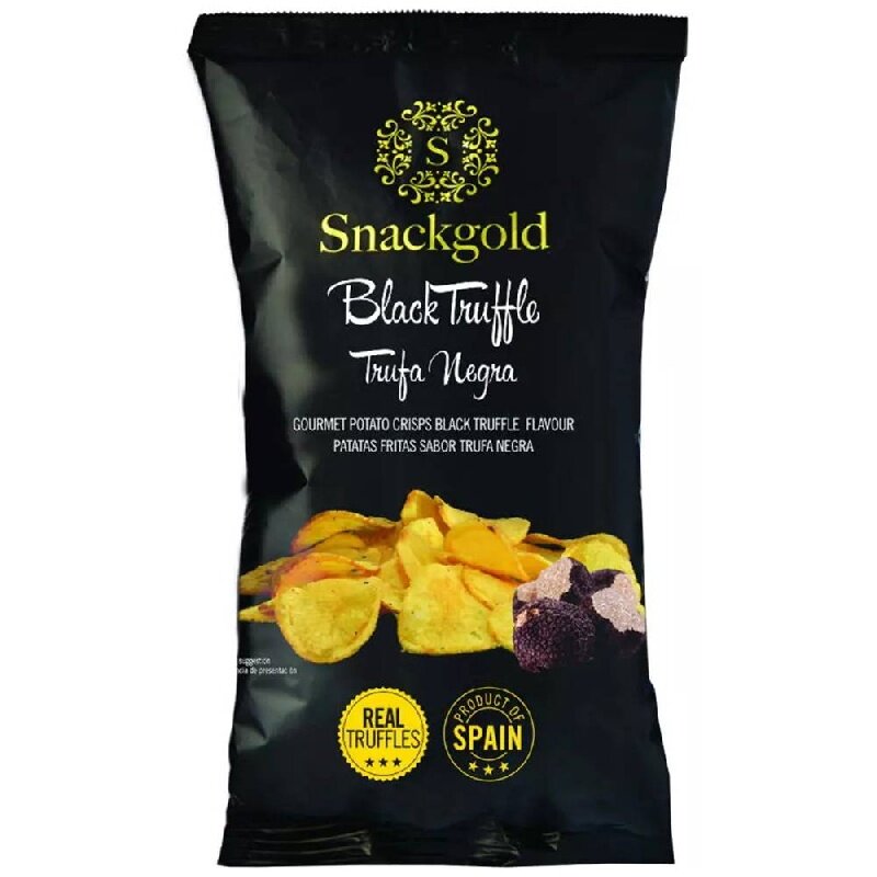 Чипсы SNACKGOLD из натурального картофеля со вкусом черного трюфеля 125г