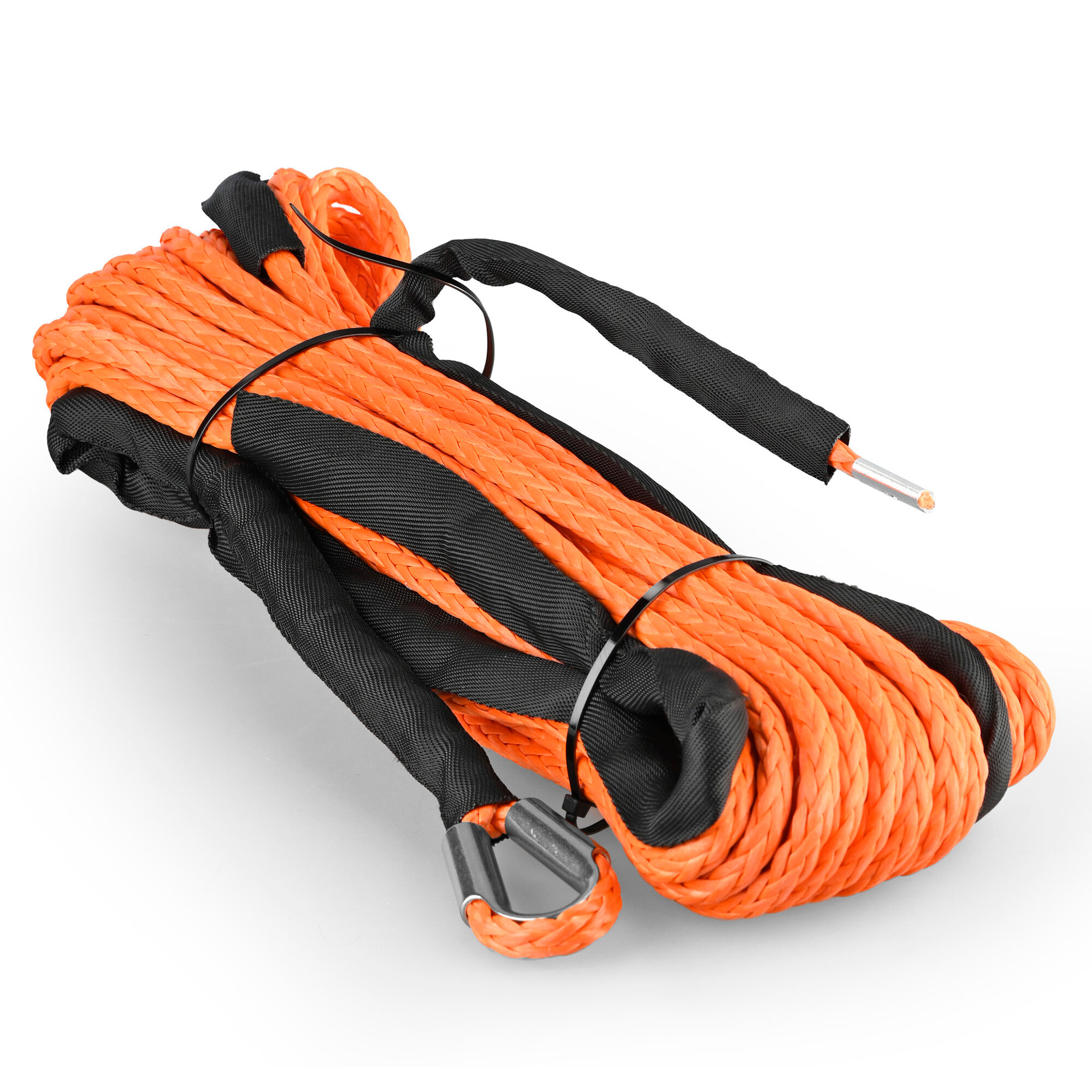 Трос синтетика для лебедки квадроцикла снегохода 9,5мм 26м