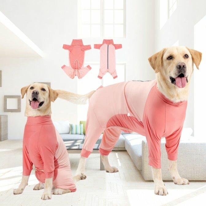 Домашняя одежда для собак, защищающая от линьки, на молнии