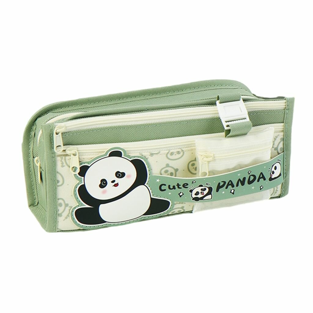 Пенал с пандой большой емкости, канцелярская сумка, маркер, настольные органайзеры для студентов, девочек и мальчиков