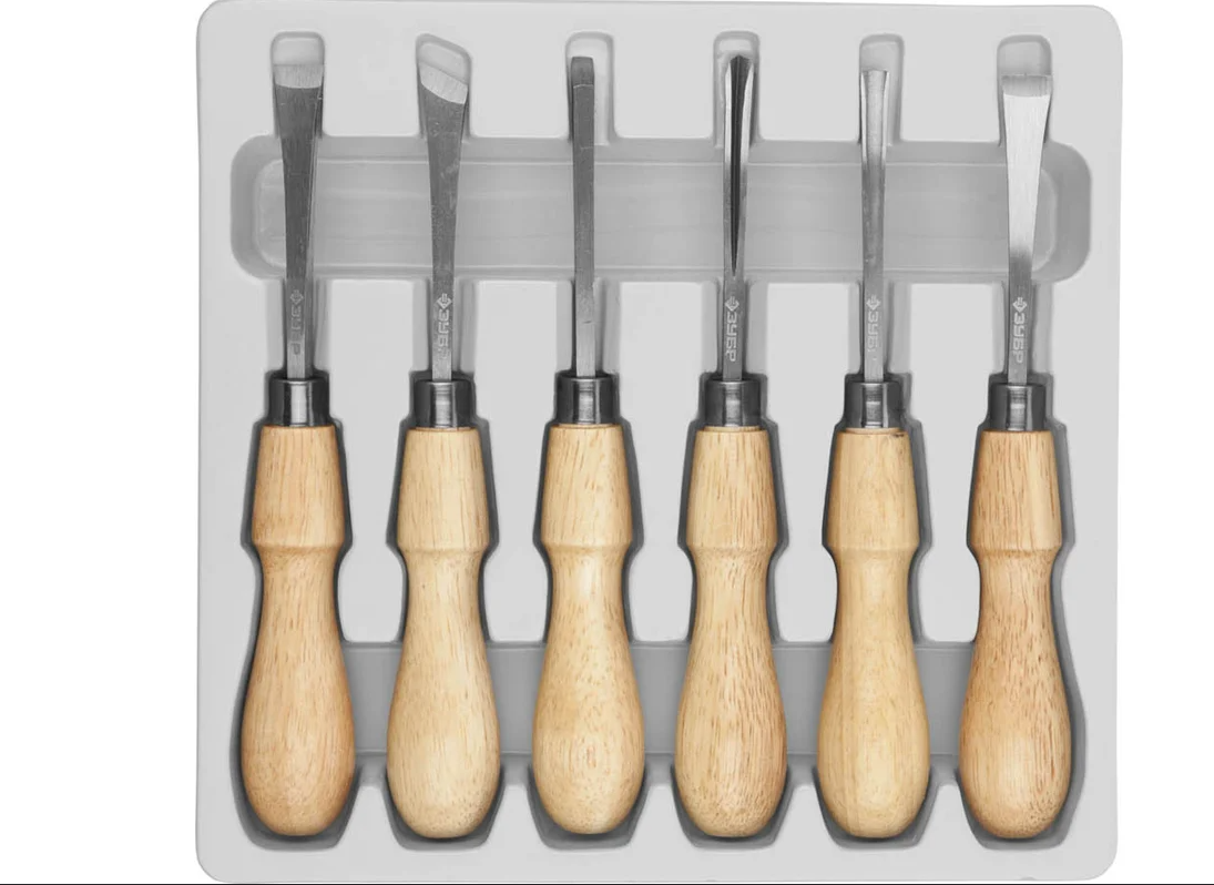 ЗУБР 6 предм, фигурные стамески 18373-H6