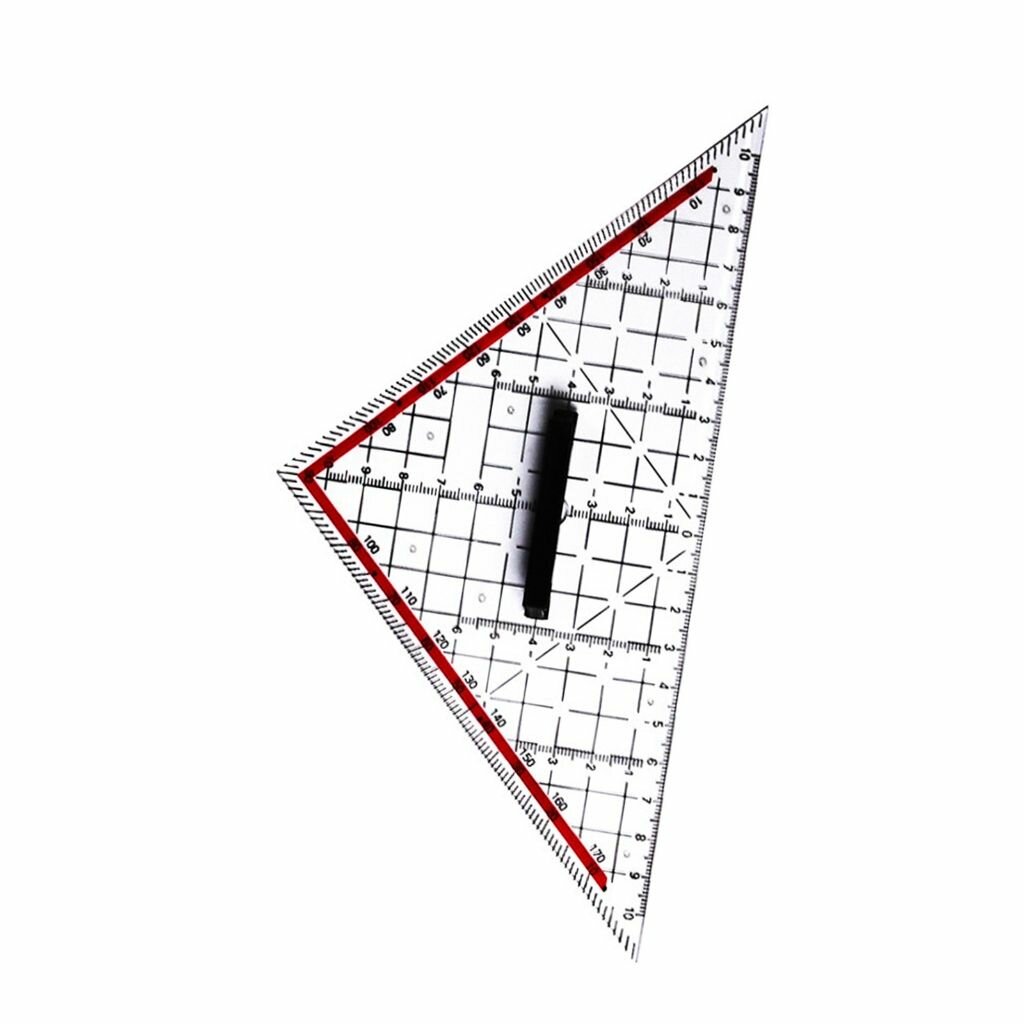 30 см. Пластиковый прозрачный квадрат с геометрией Геометрии Треугольник