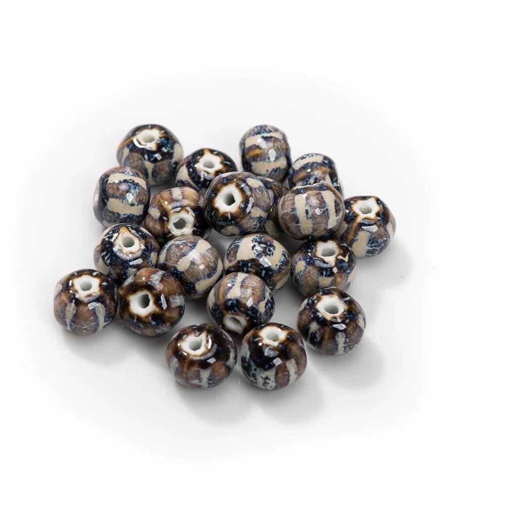Винтажные керамические бусины Midofare 11 мм 20 шт 20pcs-11mm-XN335B