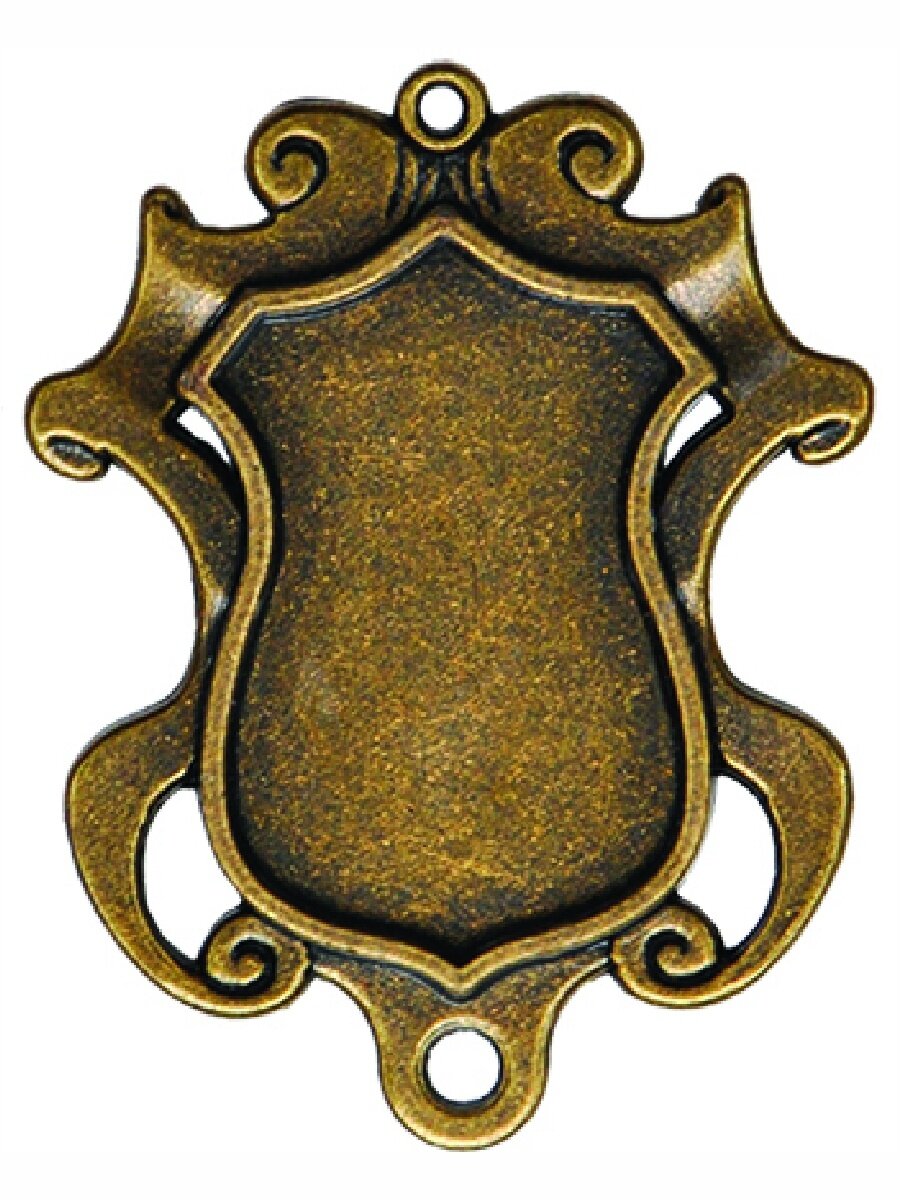 Заготовки для украшений Spellbinders "Shield Bezel-Small-Bronze", цвет бронза, 1 шт