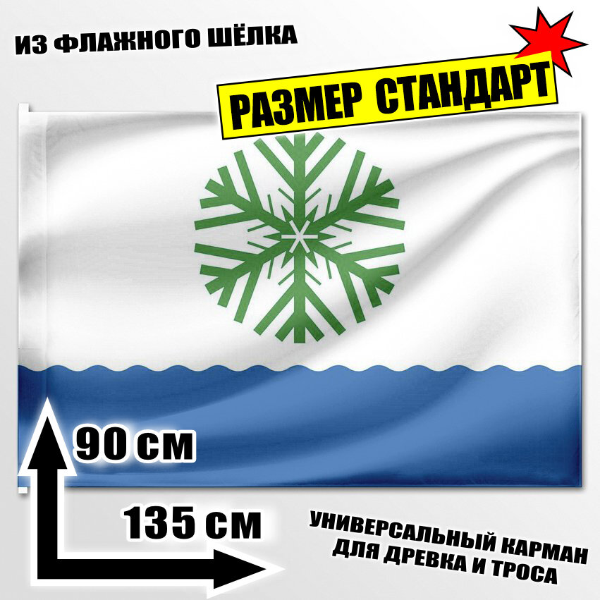 Флаг Новодвинска 135x90 см.