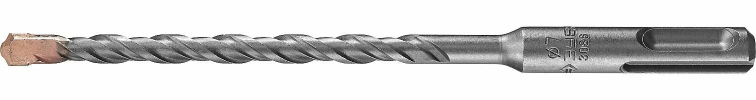 Бур ЗУБР 7 x 160 мм, SDS-plus, профессиональный 29314-160-07_z02