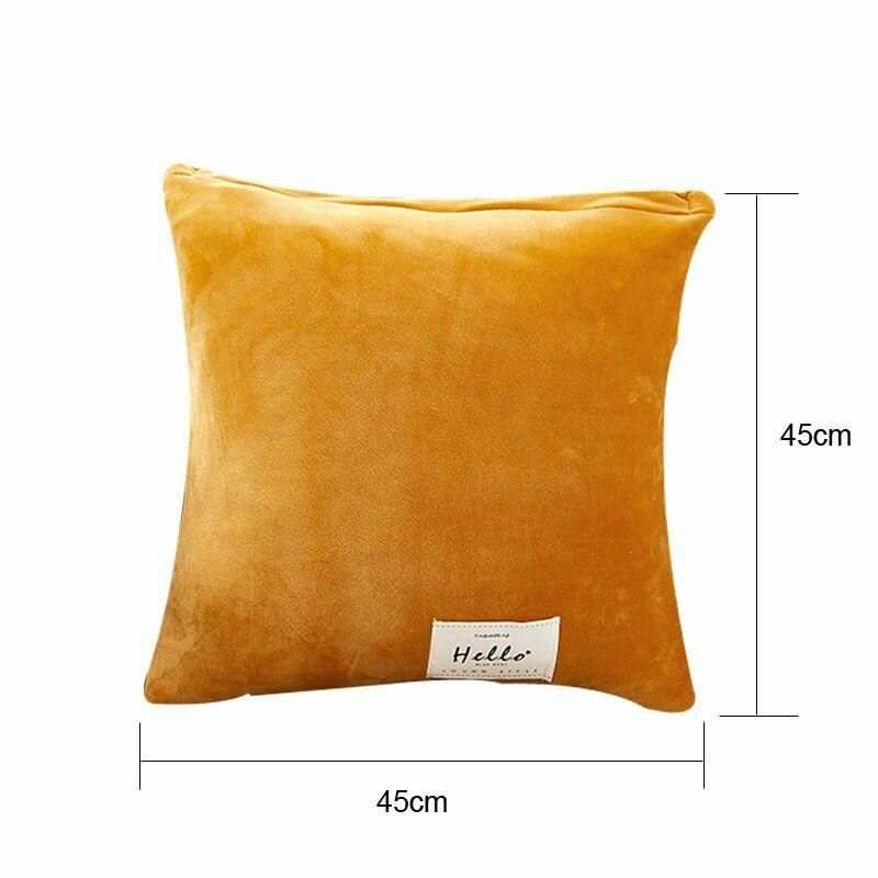 Эластичная бархатная наволочка 45x45 см для комфортного сна – мягкая, не сползает, приятная к телу