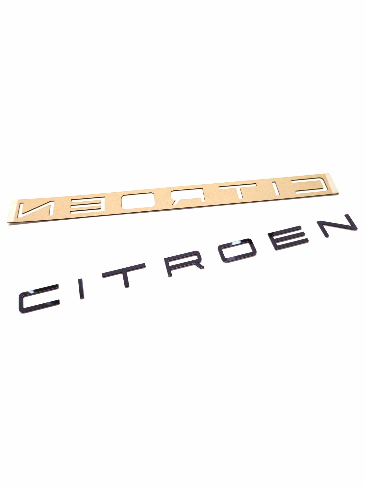 Орнамент-шильдик (эмблема, наклейка на авто и др.) в стиле Porsche/Порше для Citroen/Ситроен черный