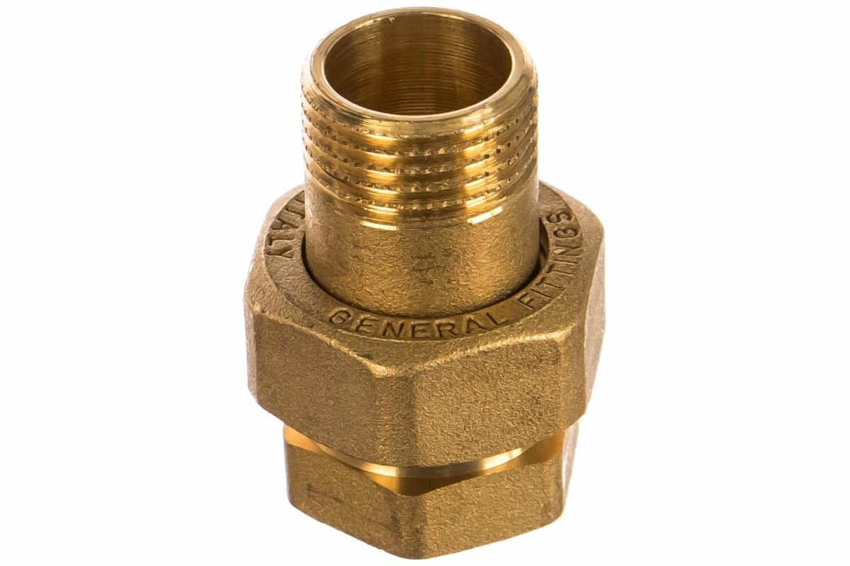 GENERAL FITTINGS гайка-штуцер, 1/2 , Соединитель с накидной гайкой (51037-G/S-1/2)