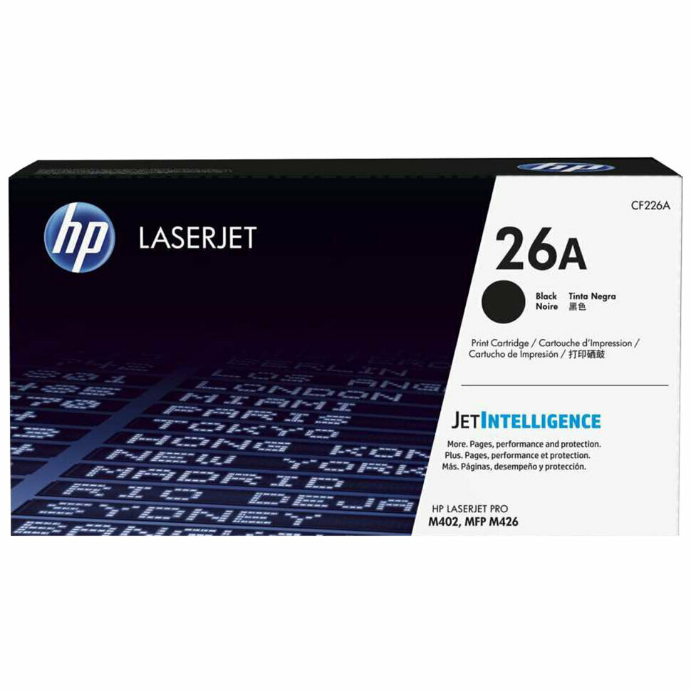 Картридж лазерный HP (CF226A) LaserJet Pro M402d/n/dn/dw/426dw/fdw/fdn, №26A, оригинальный, ресурс 3100 стр, 361833