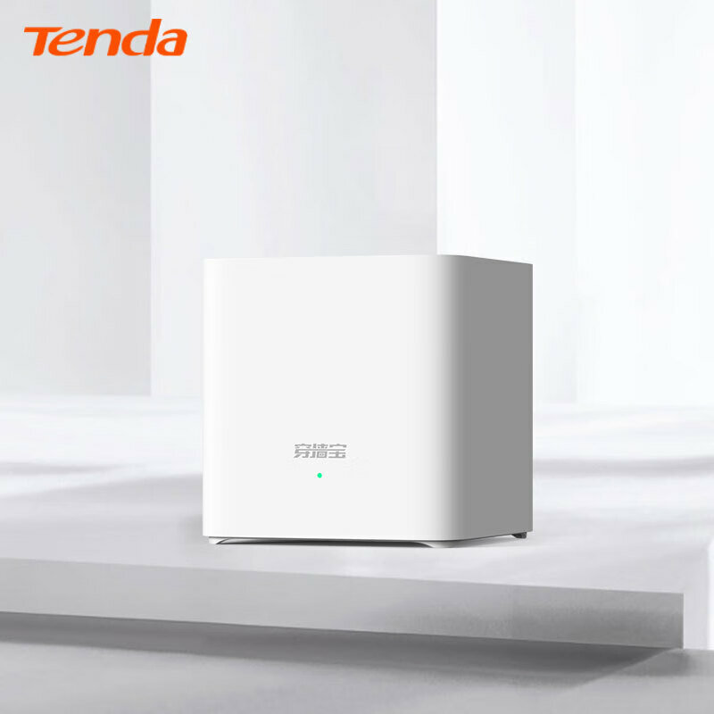 Tenda WiFi 6 Parent-Child Router, AX1500 Gigabit Dual-Band Mesh Networking, Wireless Wall-Penetrating King for Whole House, Villa, And Large Apartment Coverage Set, EM3 Single Unit