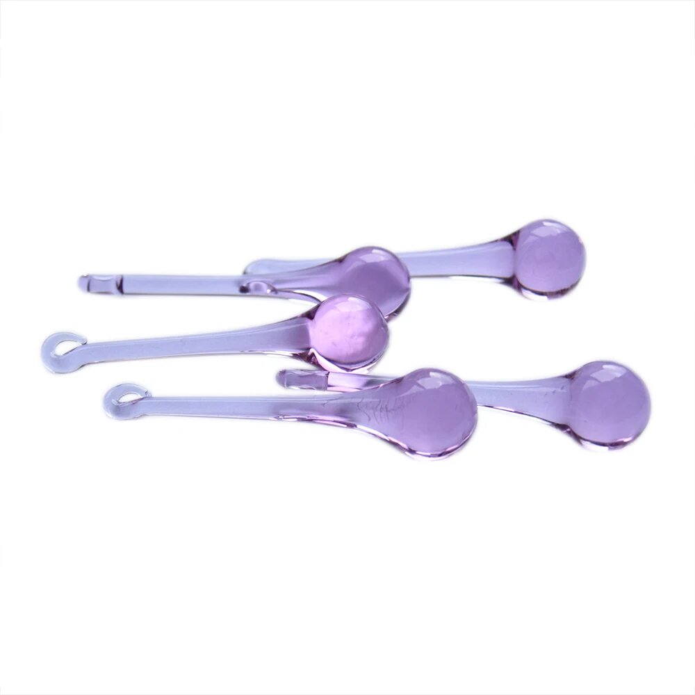 Хрустальные подвески капли дождя drop crystal Сиреневый, 16x60mm 1 piece, lilac