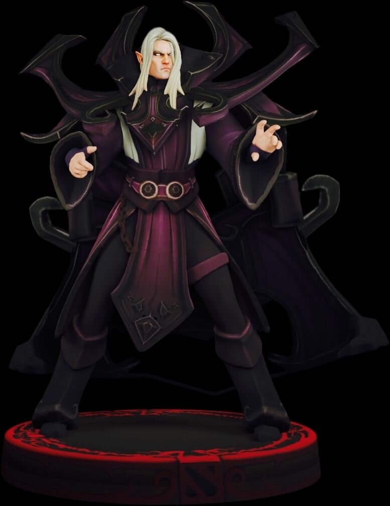 Фигура модель Dark Artistry Invoker (Dota 2), 180 mm, сборная, для раскрашивания